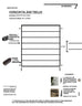 Horizontal Bar Metal Trellis, Stand Alone Metal Garden Trellis, Easy ...