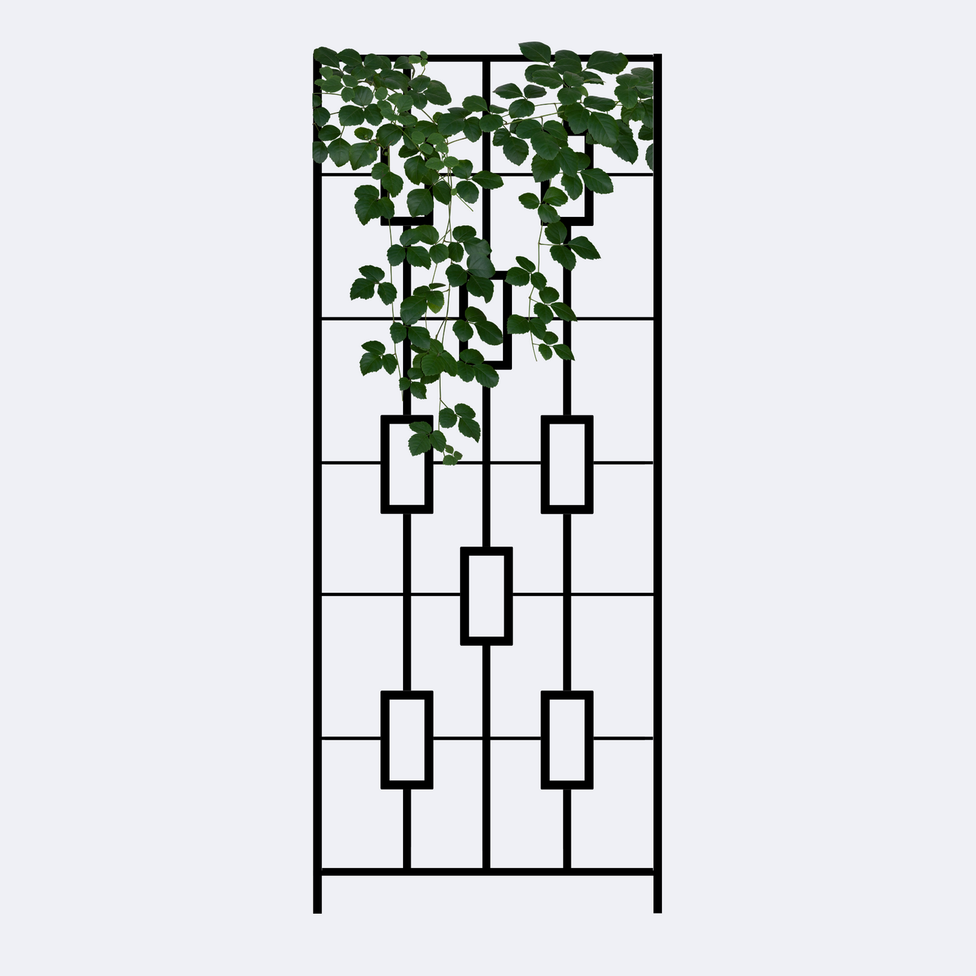6.5x3 Panacea Contemporary Metal Garden Trellis Plant Support Lattice ...