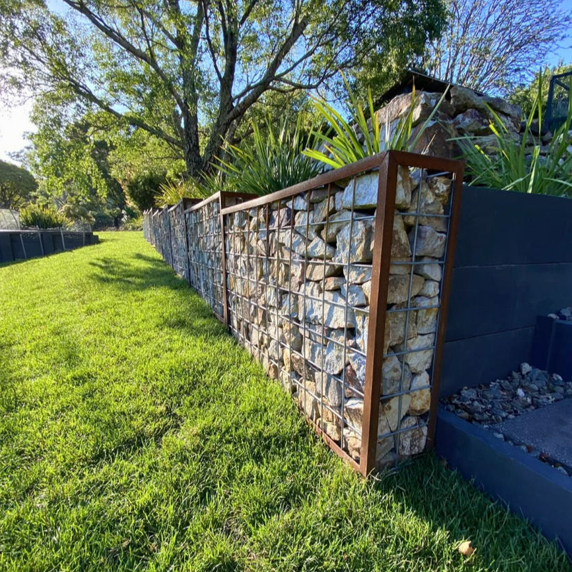 Structural Wire Rock Basket, Custom Size Gabion Frame Stone Cages ...