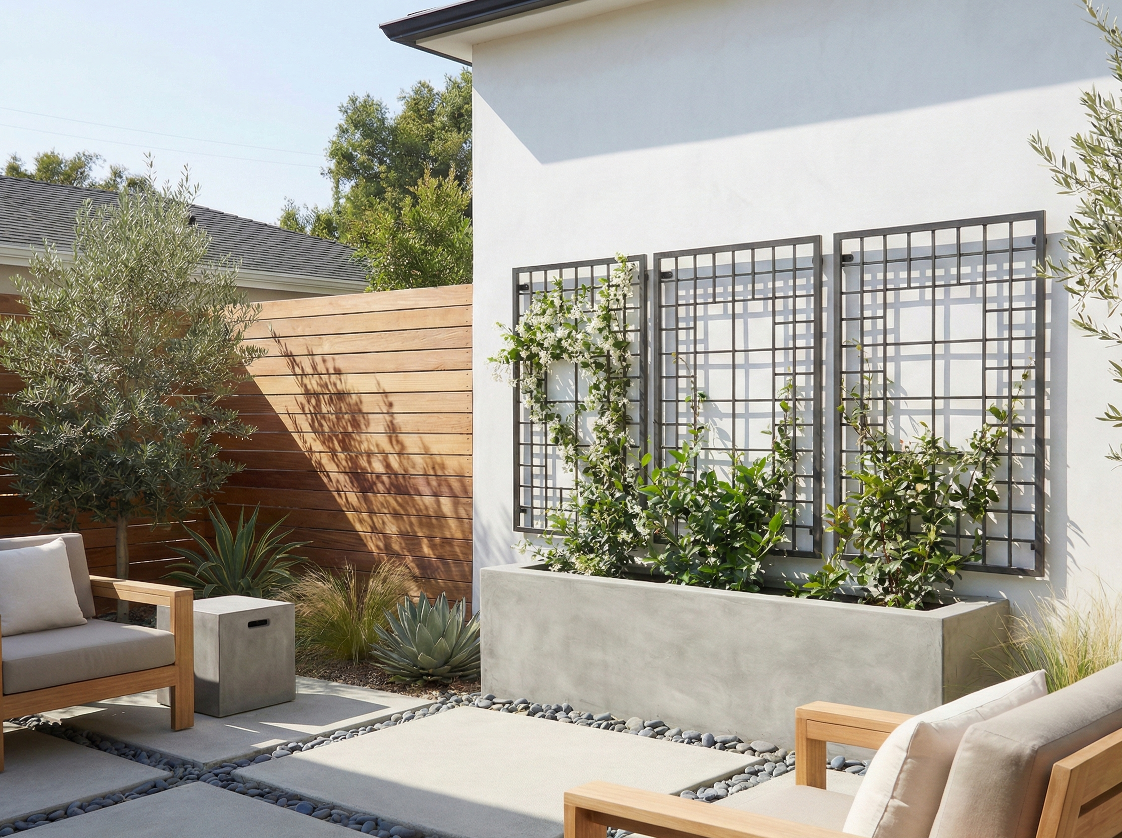 Wall Mounted Metal Garden Trellis - S2N Industries