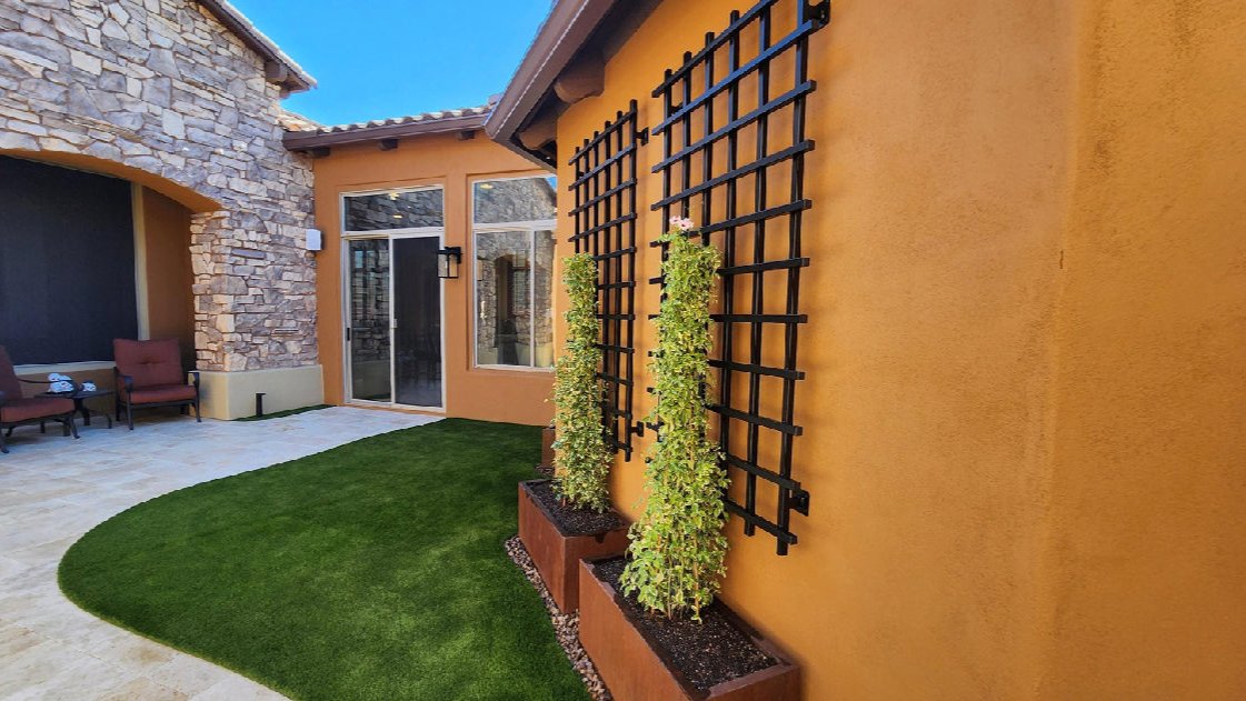 Modern Square Tube Grid Trellis, Wall Mounted Trellis Outdoor Garden ...