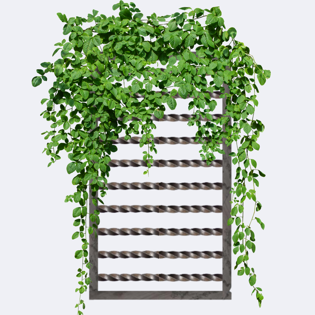 Horizontal Grid Twisted Bar Wall Trellis - S2N Industries - 100% ...