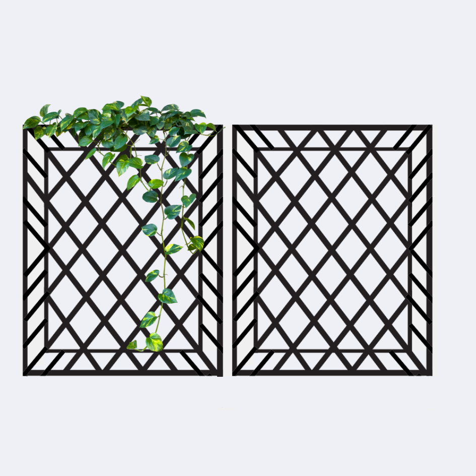 Wall Trellis, Inverted Diamond Trellis Plant Panel For Gardens Classic ...