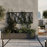 Modern 30/15 Roll Bar Trellis, Abstract Modern Metal Wall Frame - S2N ...