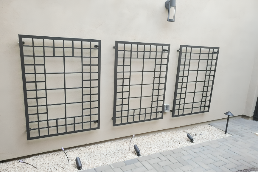 Multi Square Grid Trellis Wall Mounted Gridwall Panels Living Wall ...