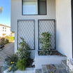 Heavy Gauge Diamond Pattern Wall-Mounted Metal Trellises, Architectural ...