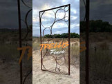 Modern Circular Abstract Outdoor Trellis Fence, Circular Design Metal ...