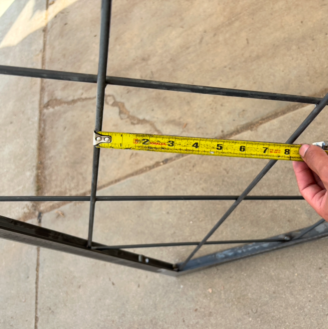 Heavy Gauge Diamond Trellis, Wall Mounted Metal Custom Diamond ...