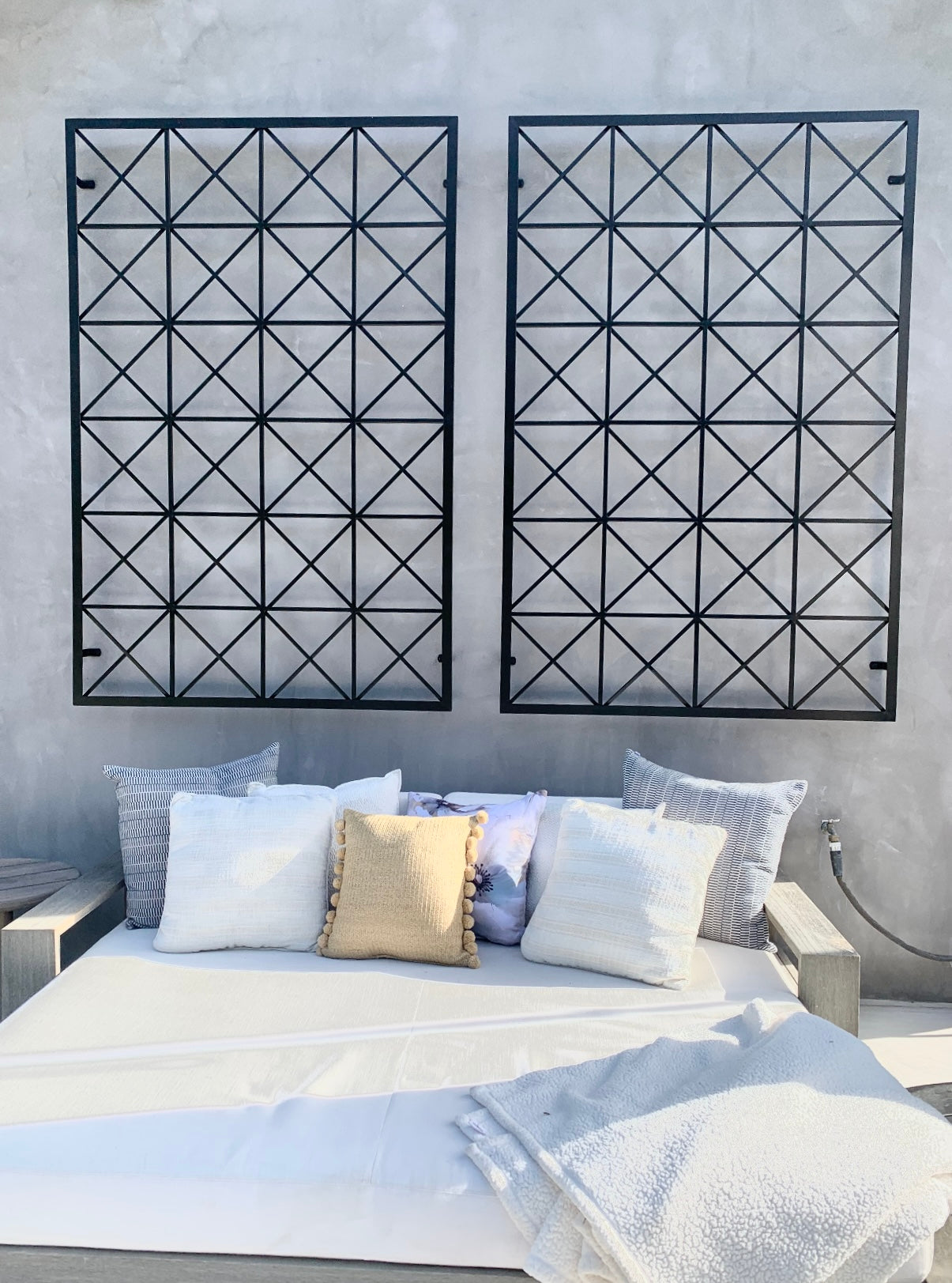 Barn Style Outdoor Wall Trellis, Easy Install Plant Trellis Plant ...
