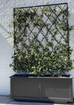 Heavy Gauge Diamond Pattern Wall-Mounted Metal Trellises, Architectural ...